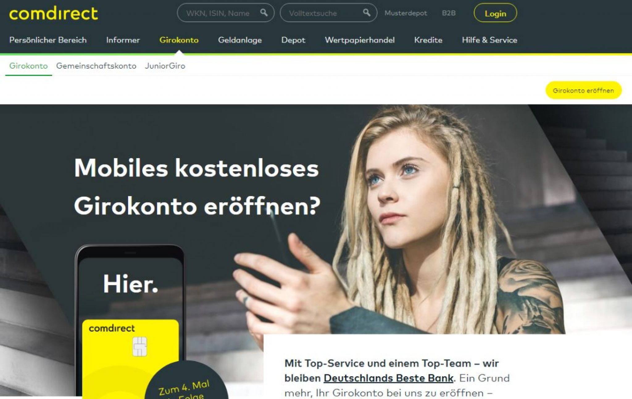 Preis- und Leistungsverzeichnis der comdirect [2025] - BankingGeek