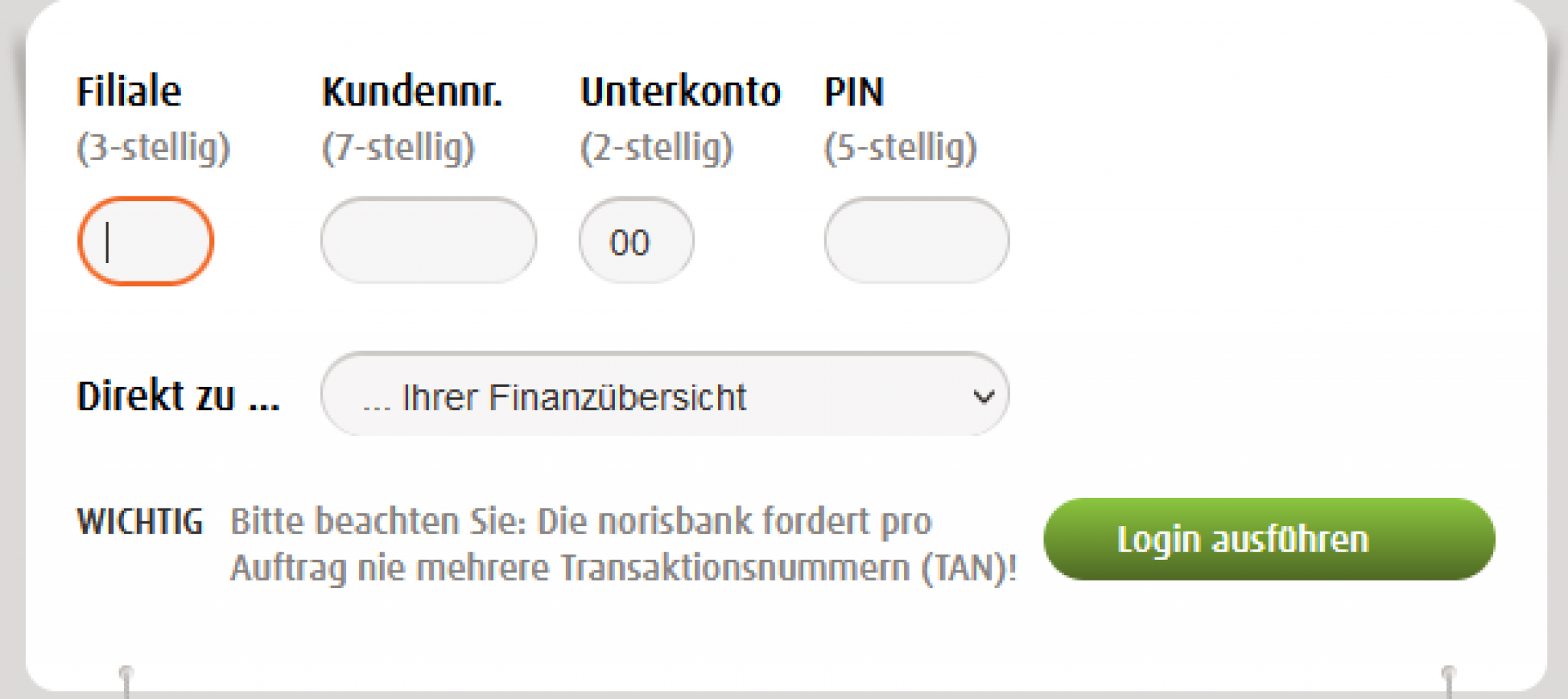 So funktioniert der norisbank-Login - BankingGeek