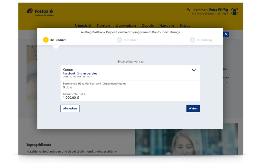 Postbank Dispo beantragen: So geht’s - BankingGeek