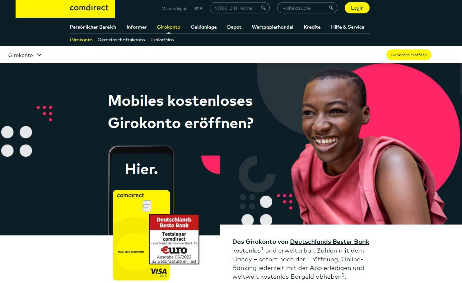 comdirect Unterkonto: Fakten + Alternativen - BankingGeek