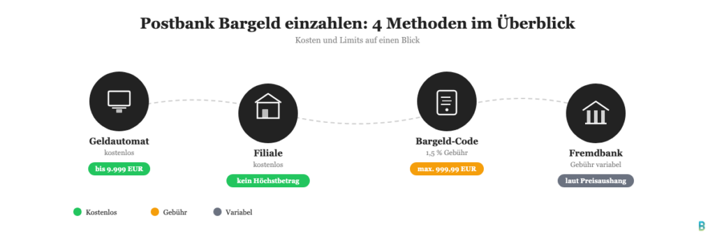 Postbank Geld einzahlen: So geht's – Filialen & Automaten - BankingGeek