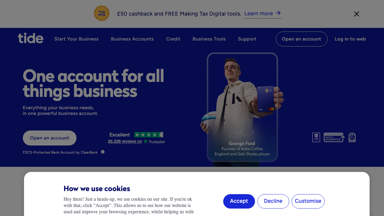 Tide Business Account Review 2026 | BankingGeek